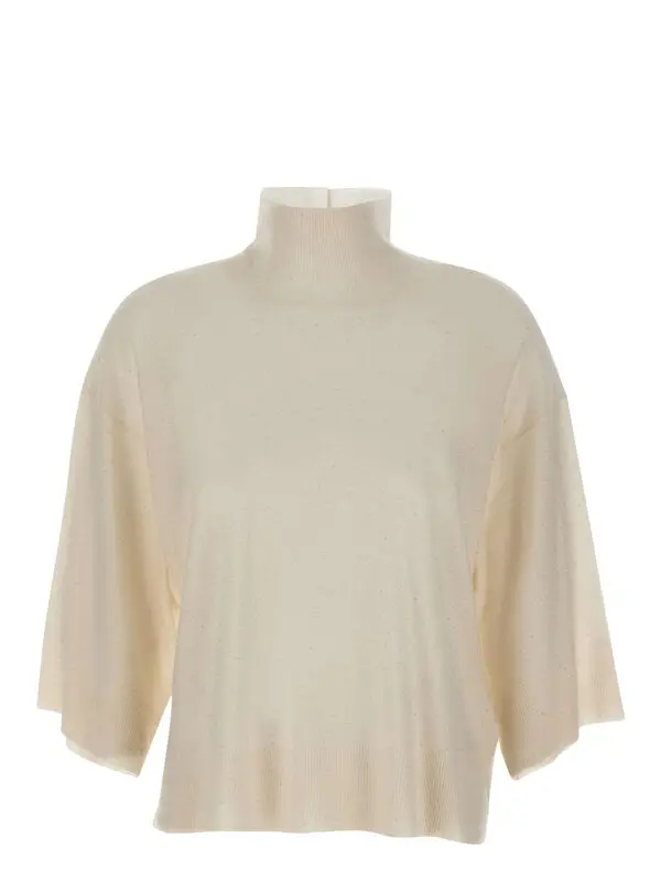 Fabiana Filippi High Neck Sweater - Nude