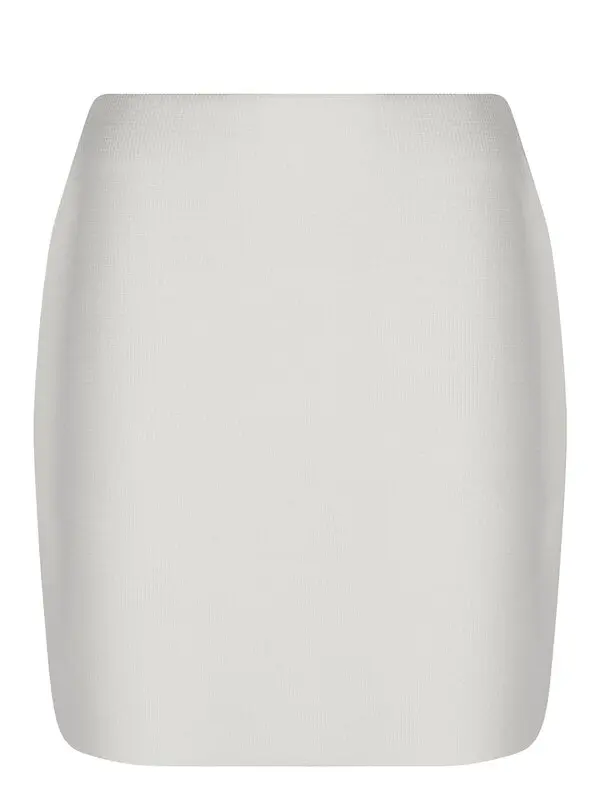 Fabiana Filippi Wool Skirt With Ribbed Details - No