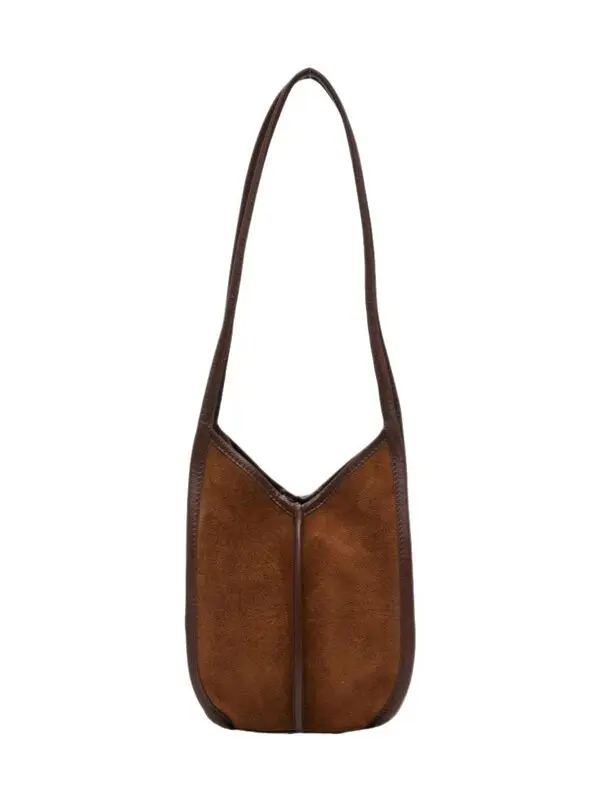Hereu Calella Suede Shoulder Bag - Brown