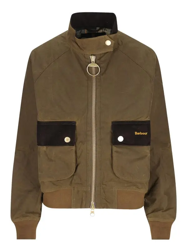 Barbour Corduroy-trim Zip-fastening Jacket - No