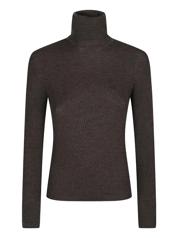 P.a.r.o.s.h High Neck Long Sleeve Sweater - Black