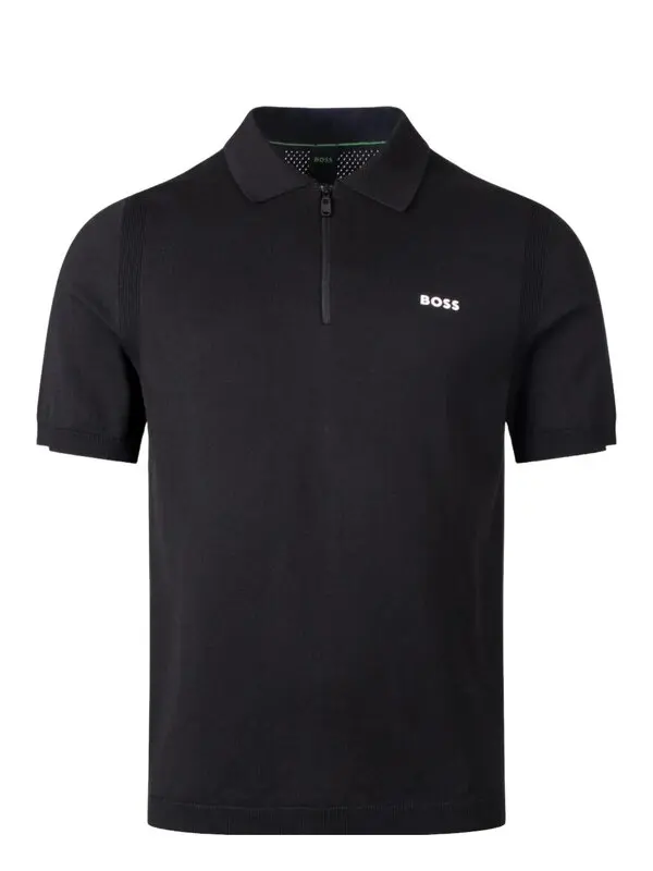 Hugo Boss Ever-x Half-zip Polo Shirt - Black