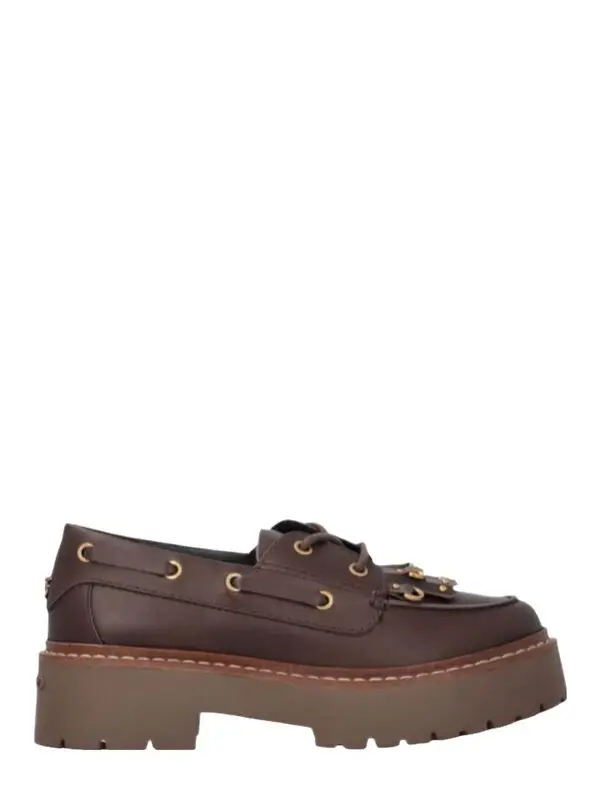 Pinko Fringe-detail Platform Loafers - Brown