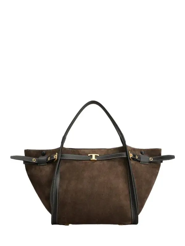 TOD'S T Timeless Small Shoulder Bag - Brown