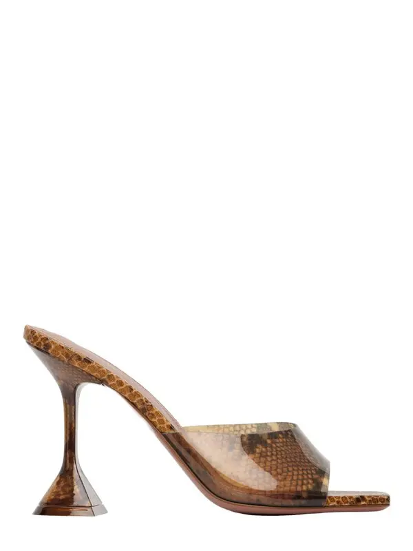 Amina Muaddi Lupita 95 High-heeled Sandals - Tan