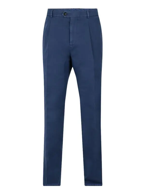 Brunello Cucinelli Pleated Casual Pants - Blue