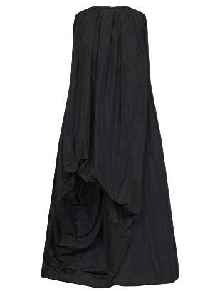 JIL SANDER Off-the-shoulder Pleated Dress - Black