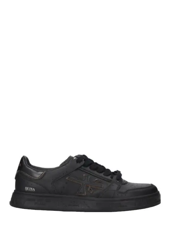 Premiata Lace-up Round Toe Sneakers - Black