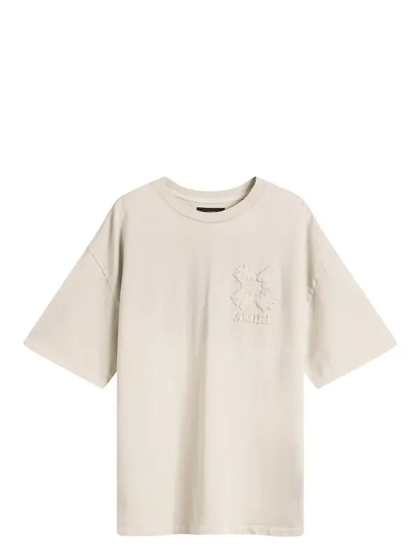 Amiri Embroidered Short-sleeve T-shirt - Ivory
