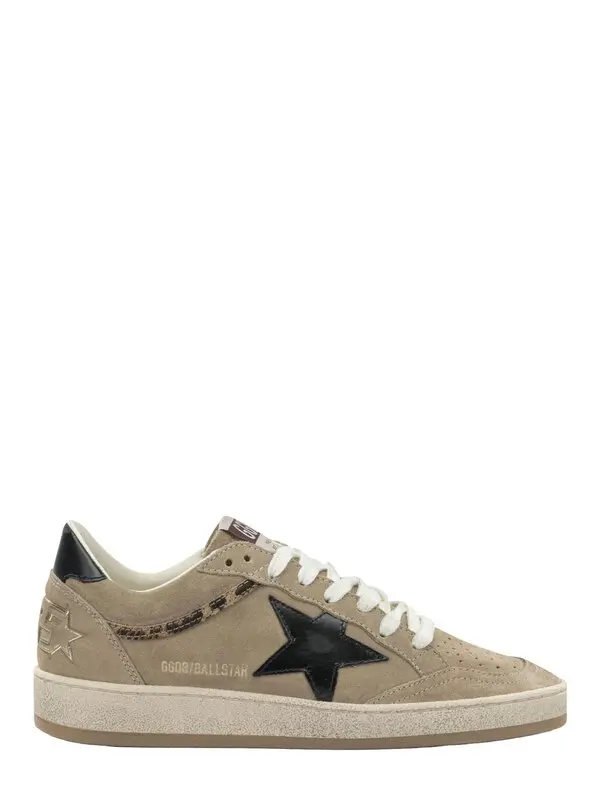GOLDEN GOOSE Ball Star Suede Sneakers - Beige