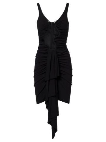 Christopher Esber Salacia Ruched Jersey Mini Dress - Black