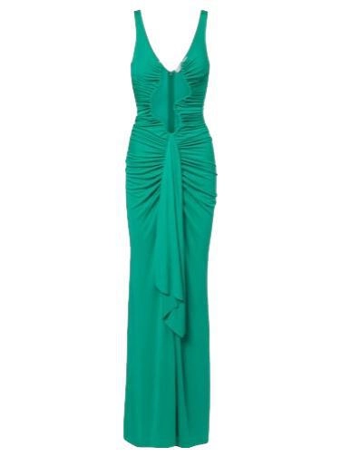 Christopher Esber Salacia Ruched Jersey Maxi Dress - Green