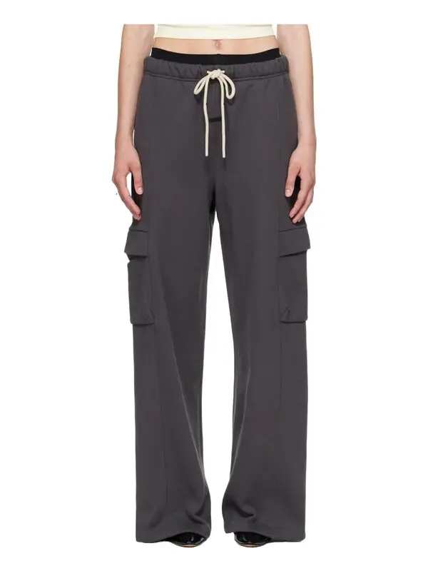 Fear Of God Relaxed Fit Drawstring Cargo Sweatpants - Grey
