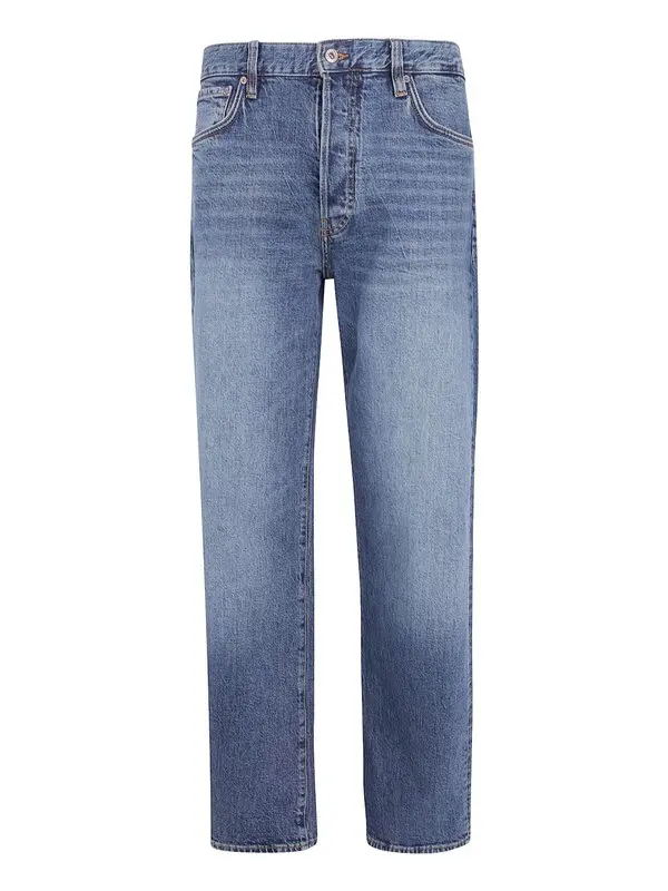 Emporio Armani Wide Leg Baggy Jeans - Medium Blue Denim