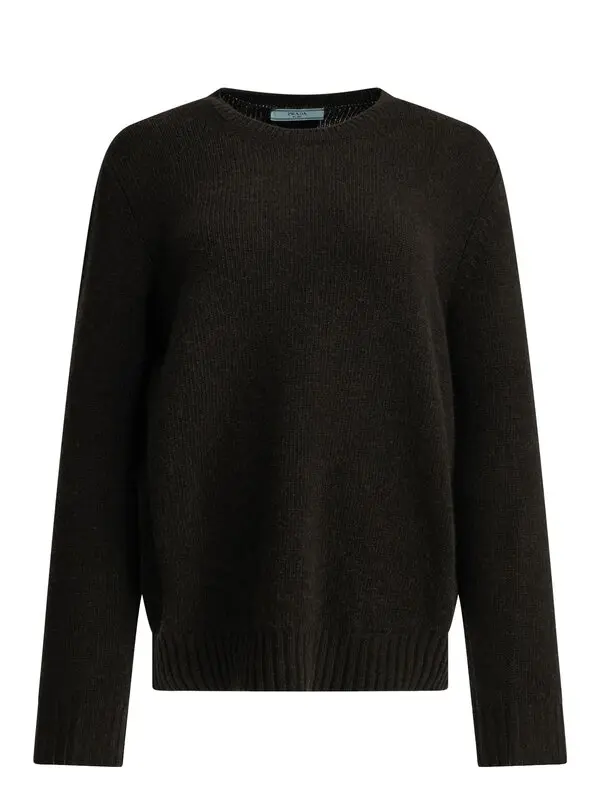 Prada Long Sleeve Knit Top - Black
