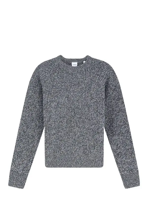 Aspesi Crew Neck Ribbed Knit Sweater - No
