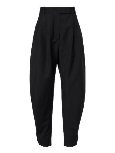 RÓHE Wool And Mohair Balloon Pants With Buttoned Cuffs - Black