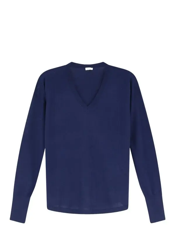 Aspesi V-neck Long-sleeve Sweater With Ribbed Cuffs And Hem - No