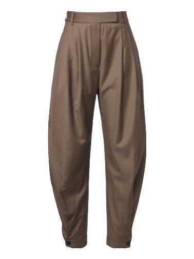 RÓHE Virgin Wool Balloon Pants - Brown