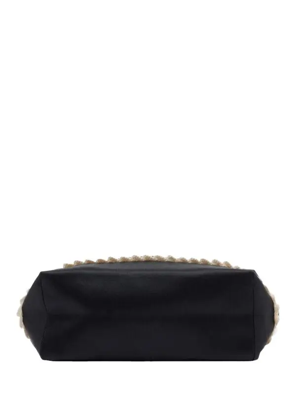 Magda Butrym Crochet Trimmed Clutch - Black