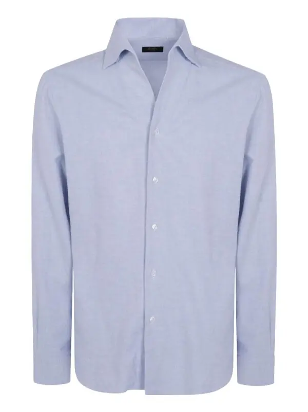 BARBA NAPOLI Long-sleeved Shirt - Light Blue