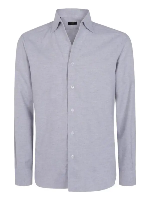 BARBA NAPOLI Long-sleeved Shirt - Light Grey