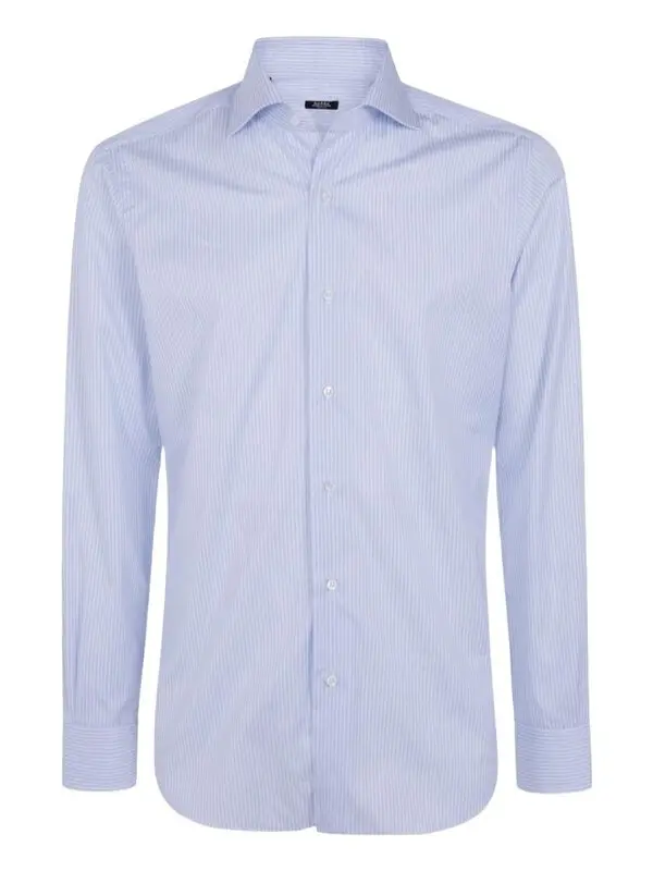 BARBA NAPOLI Long-sleeved Shirt - Light Blue