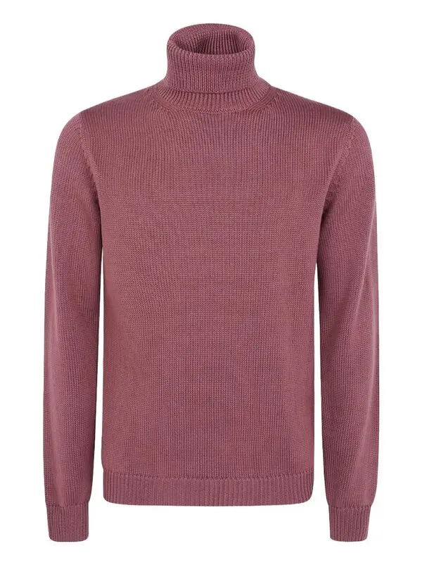 NUUR Roll Neck Wool Sweater - Brick