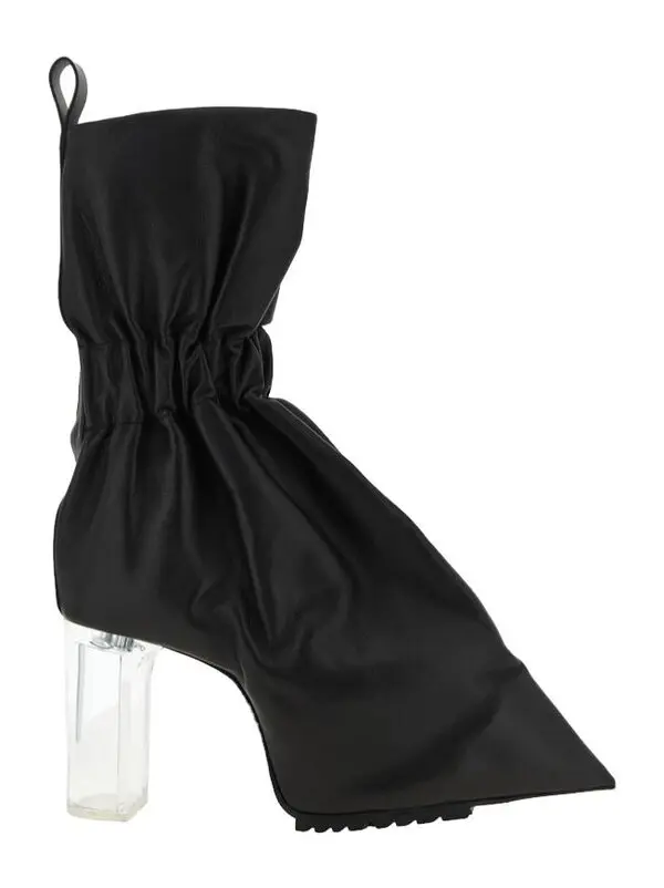 Rick Owens Pull On Cuffed Taquito Ankle Boots - Black