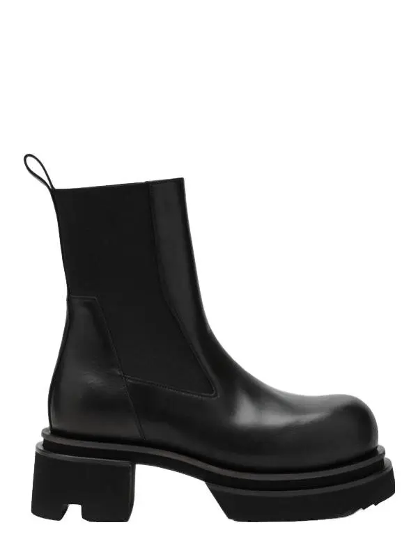 Rick Owens Beatle Gabe Leather Chelsea Boots - Black