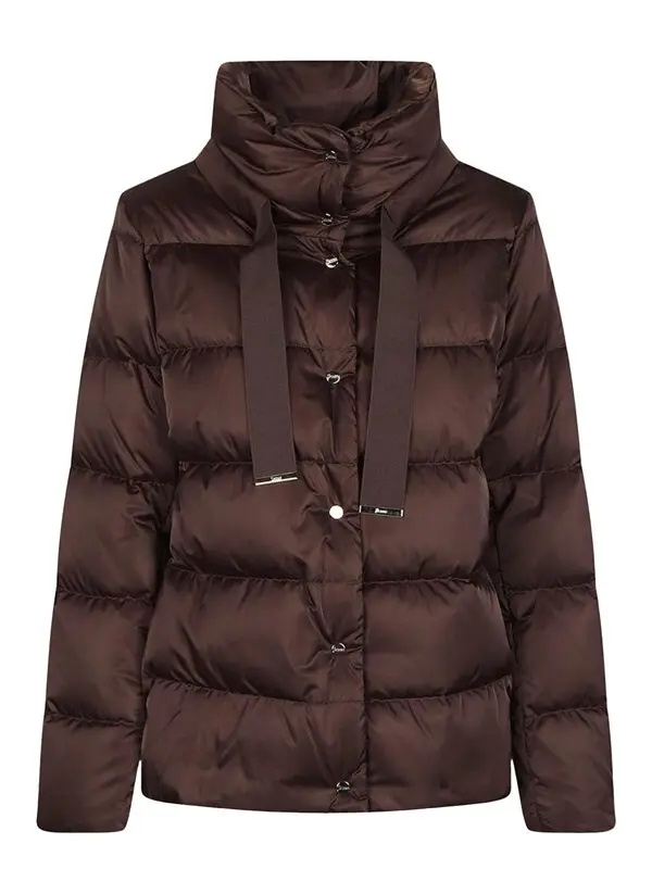 Herno Long-sleeved Padded Jacket With High Neck - Black