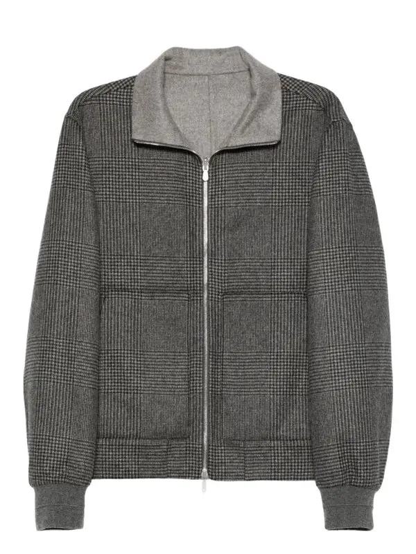 Brunello Cucinelli Reversible Bomber Jacket - Grey