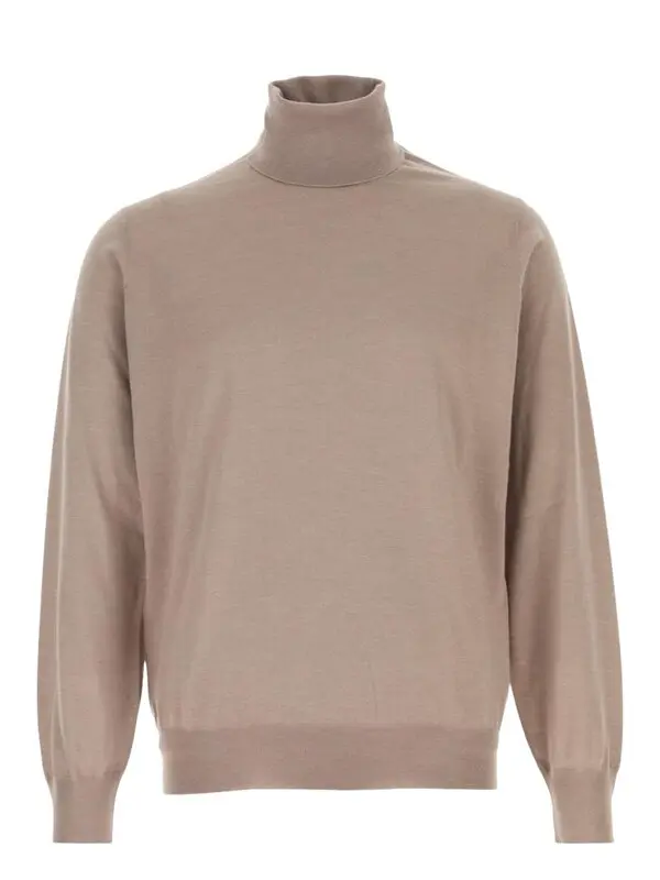 Brunello Cucinelli Long Sleeve Turtleneck Jumper - Nude