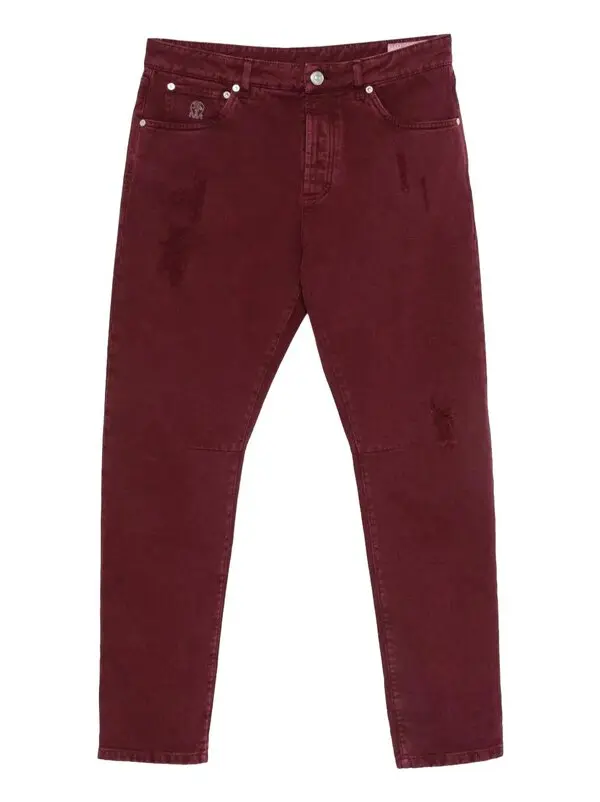 Brunello Cucinelli Cotton Jeans - Red