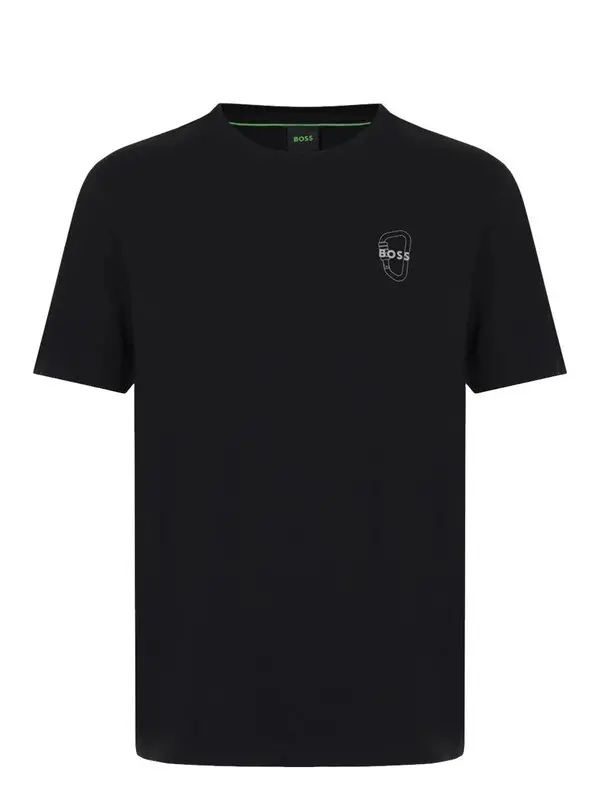 Hugo Boss Carabiner Artwork Regular-fit T-shirt - Black