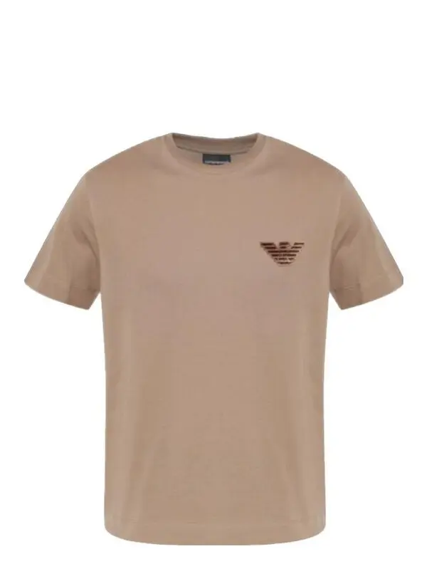 Emporio Armani Short-sleeved Crewneck T-shirt - Nude