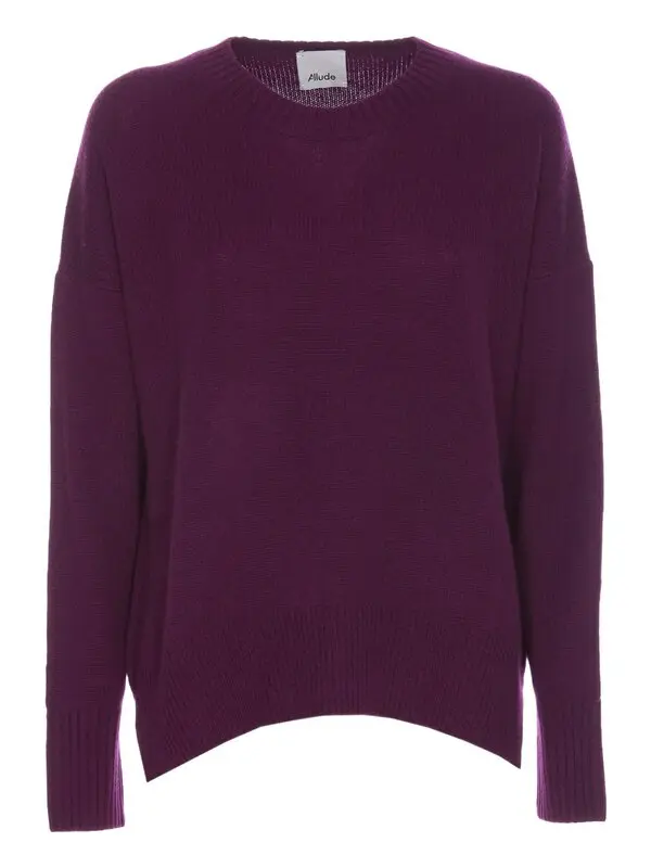 ALLUDE Knit Sweater - Purple