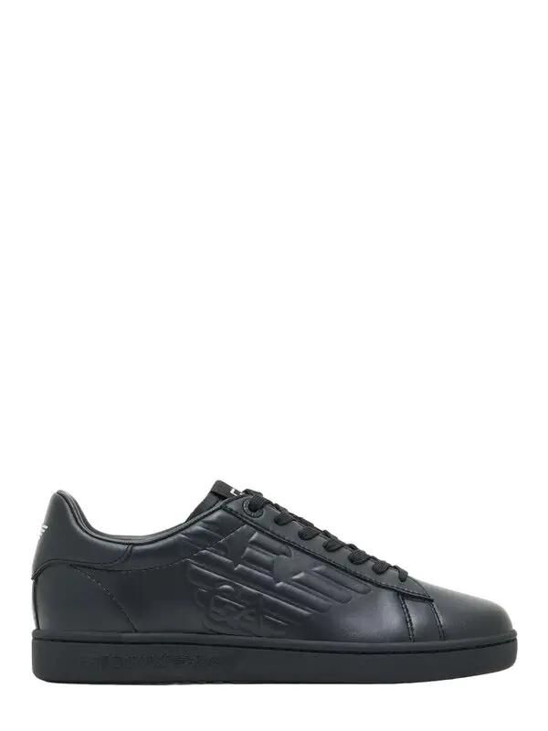 EA7 Logo Detail Lace-up Sneakers - Black