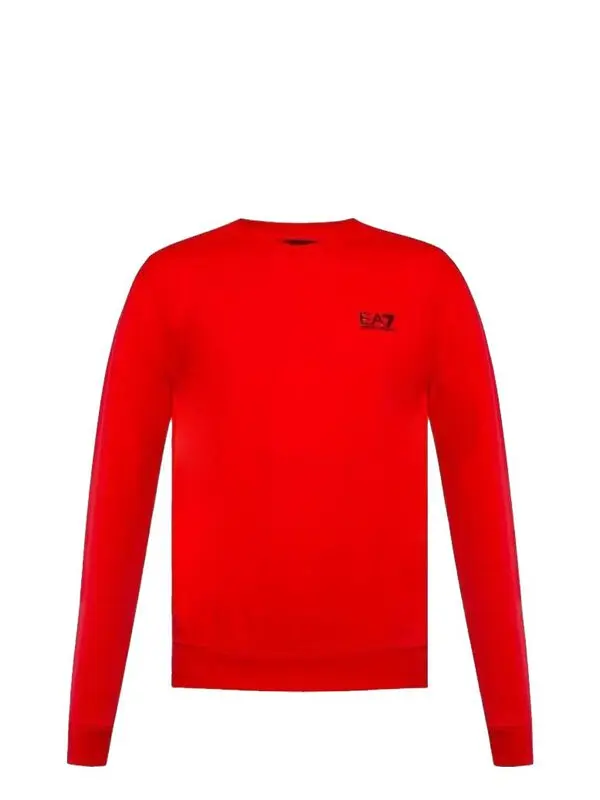 EA7 Printed Logo Sweatshirt - Red