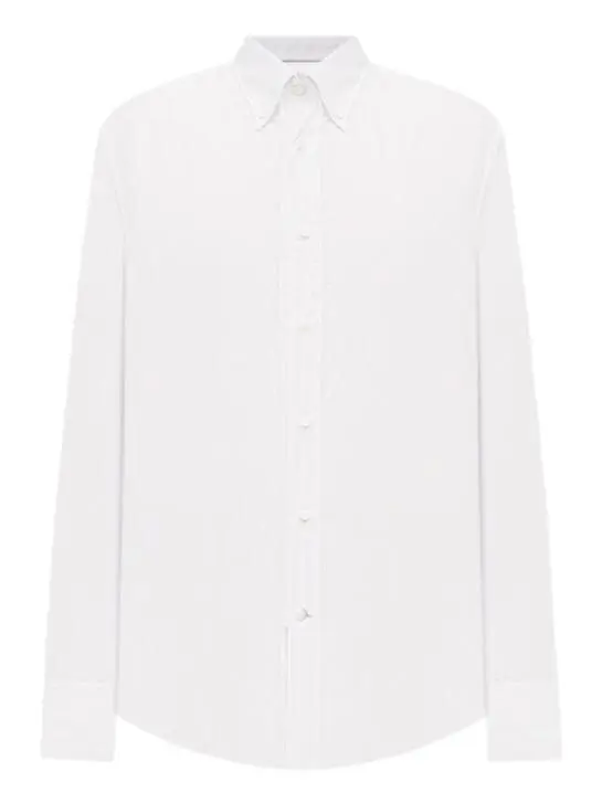 Brunello Cucinelli Striped Poplin Shirt - White