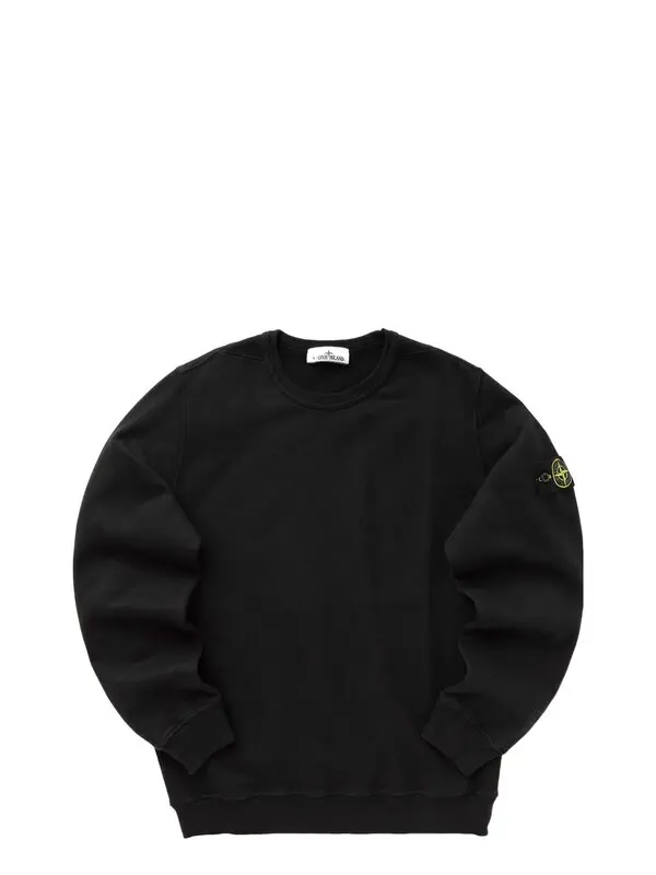 Stone Island Compass Patch Crewneck Sweatshirt - Black