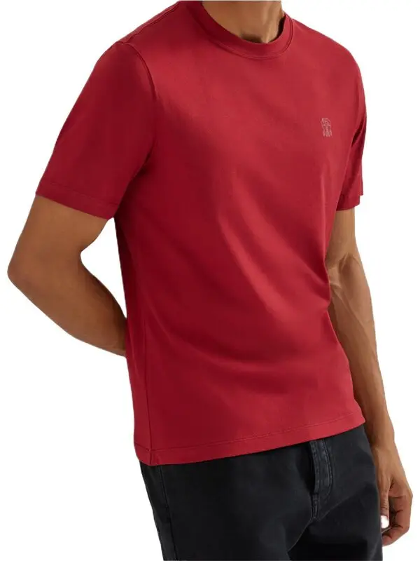 Brunello Cucinelli Cotton T-shirt - Red