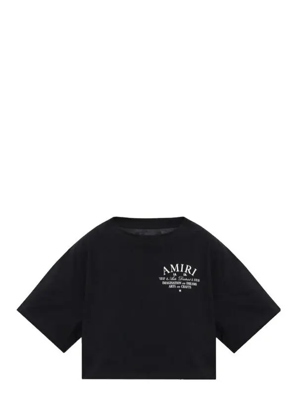 Amiri Arts District Cropped T-shirt - Black
