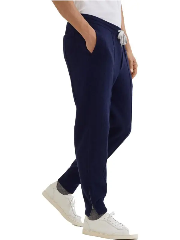 Brunello Cucinelli Cashmere Track Pants - Black