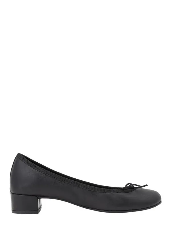 Repetto Ballerina Shoes With Bow Detail - Black
