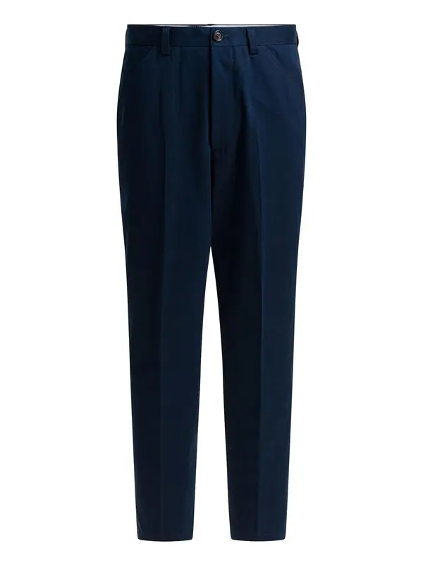 Brunello Cucinelli Tailored Pressed Crease Trousers - Black