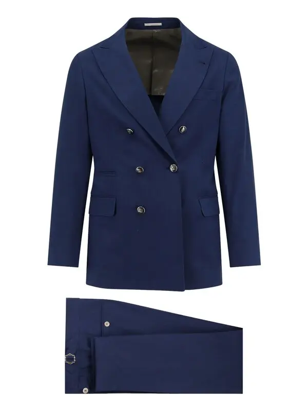 Brunello Cucinelli Gabardine Suit - Blue