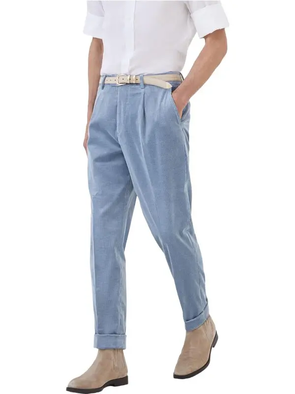 Brunello Cucinelli Pleated Trousers - Blue