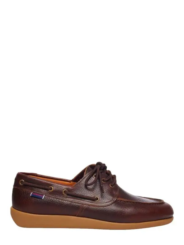 SEBAGO Leather Round-toe Loafers - Brown