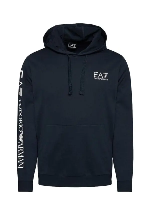 EA7 Logo Hoodie - Black